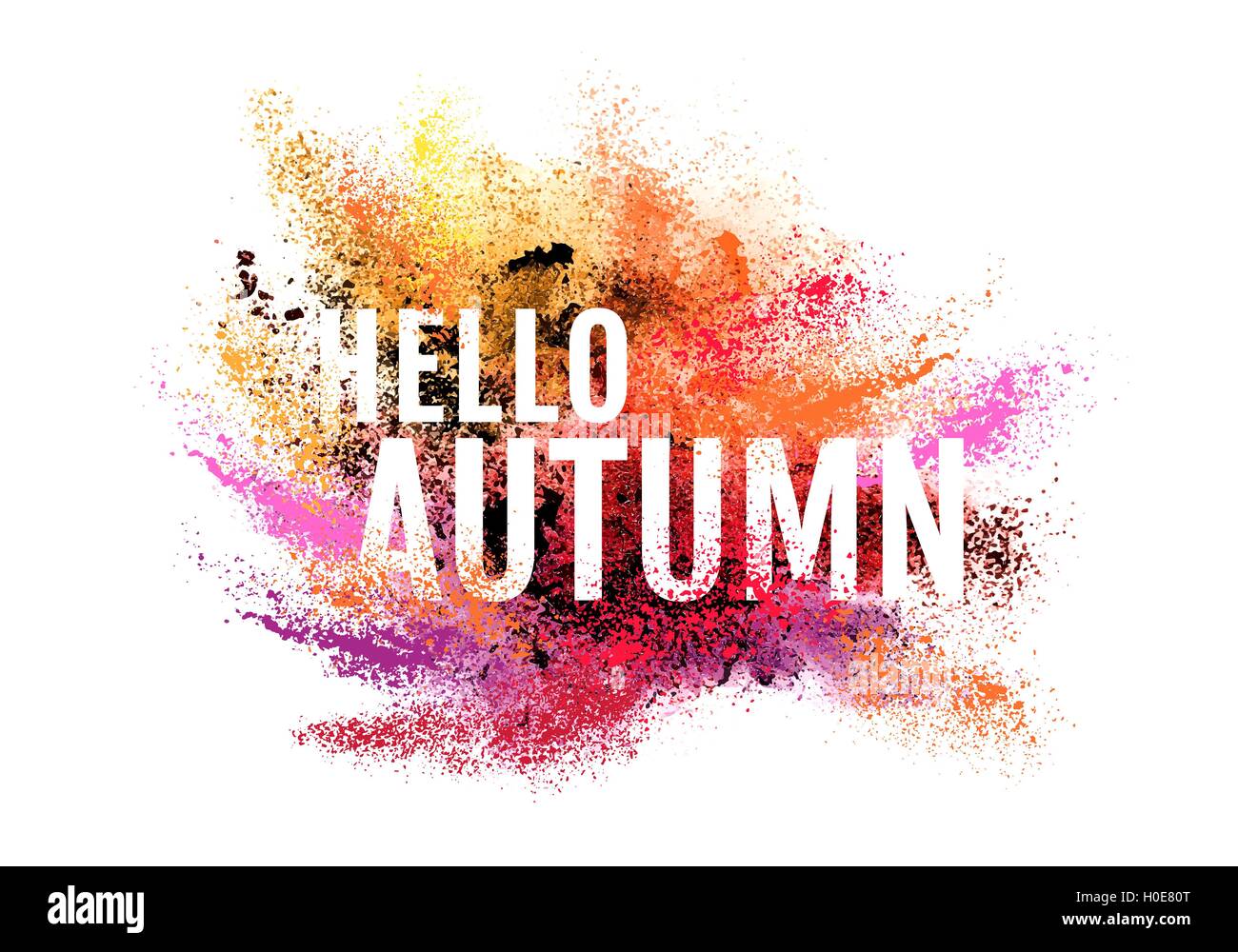 Orange purple powder explosion Stock Vector Images - Alamy