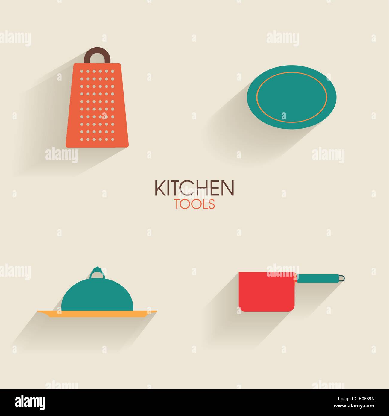 Abstract Kitchen Tools Stock Vector Image & Art - Alamy