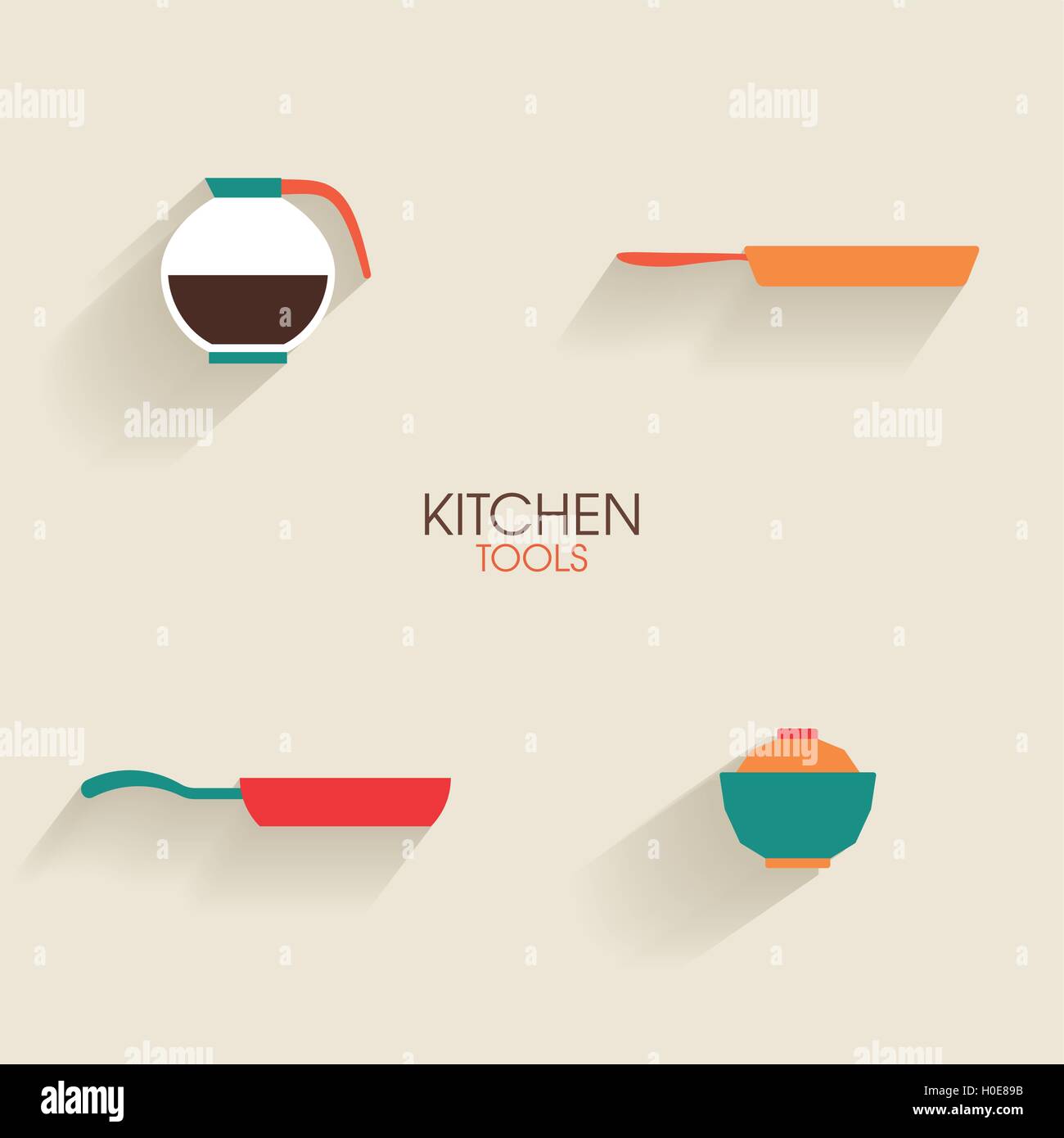 Abstract Kitchen Tools Stock Vector Image & Art - Alamy