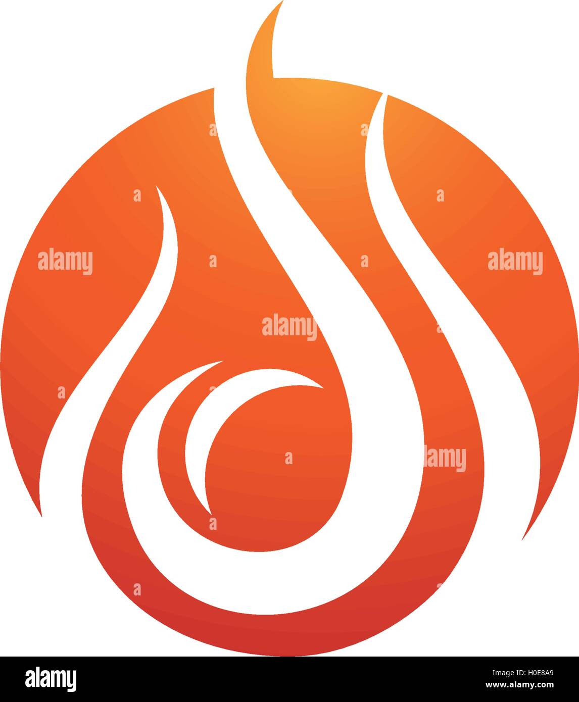 Fire flame Logo Template Stock Vector Image & Art - Alamy