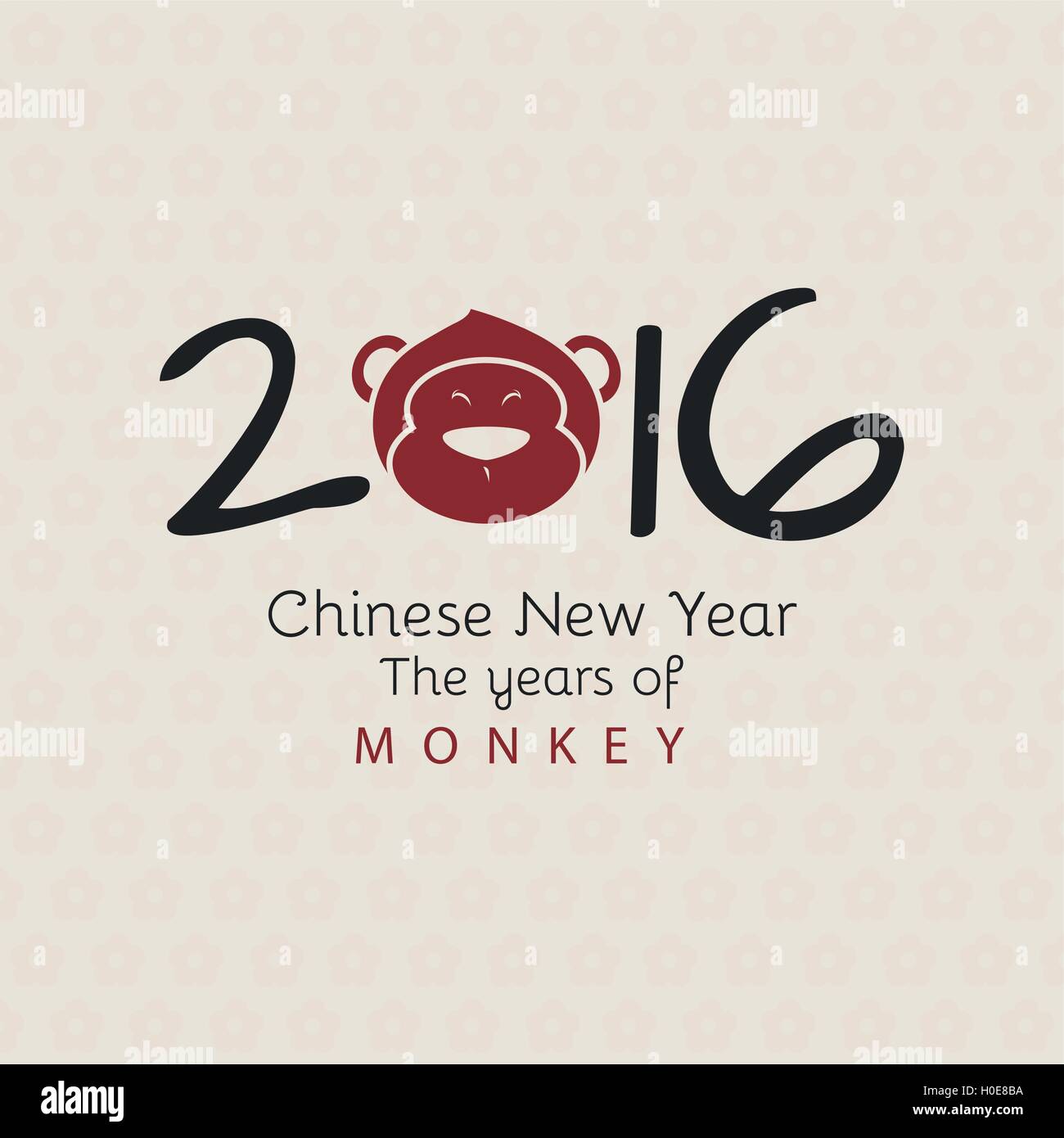 happy monkey year Stock Vector Image & Art - Alamy