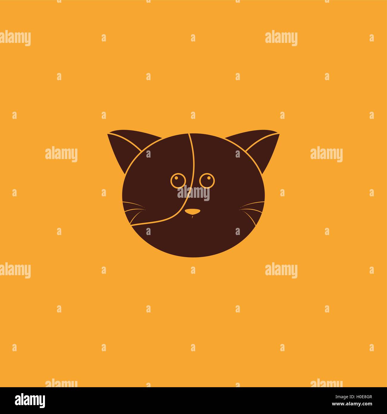 Cute cat Face Stock Vector Image & Art - Alamy