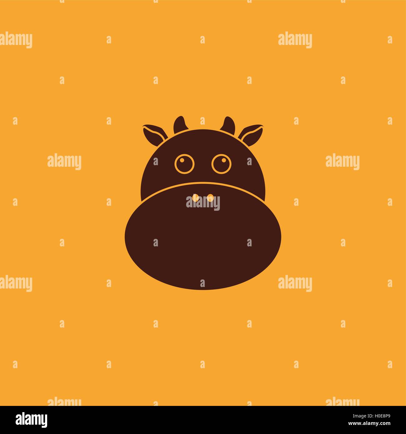 Cute cow Face Stock Vector Image & Art - Alamy