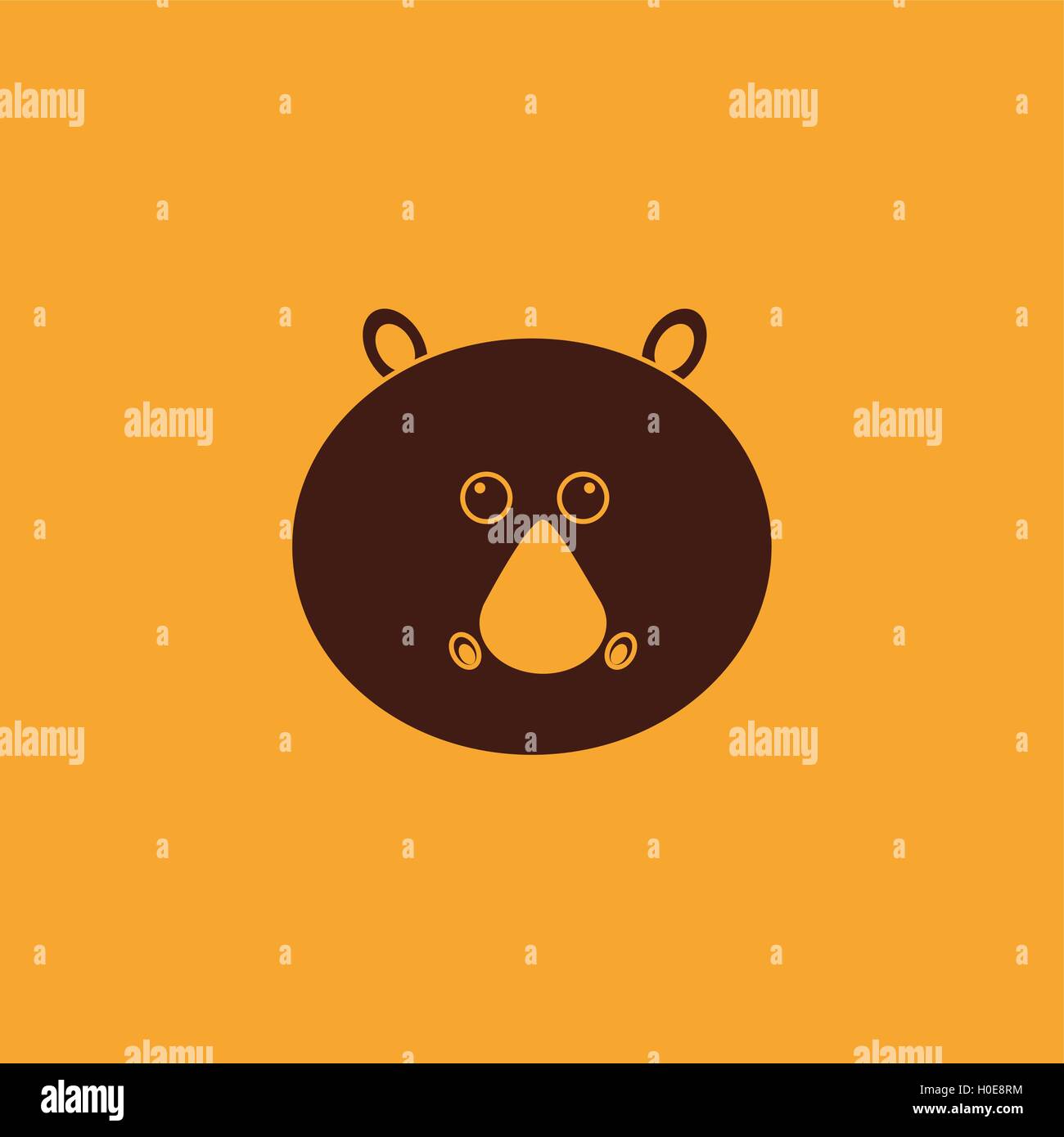 Cute rhino Face Stock Vector Image & Art - Alamy