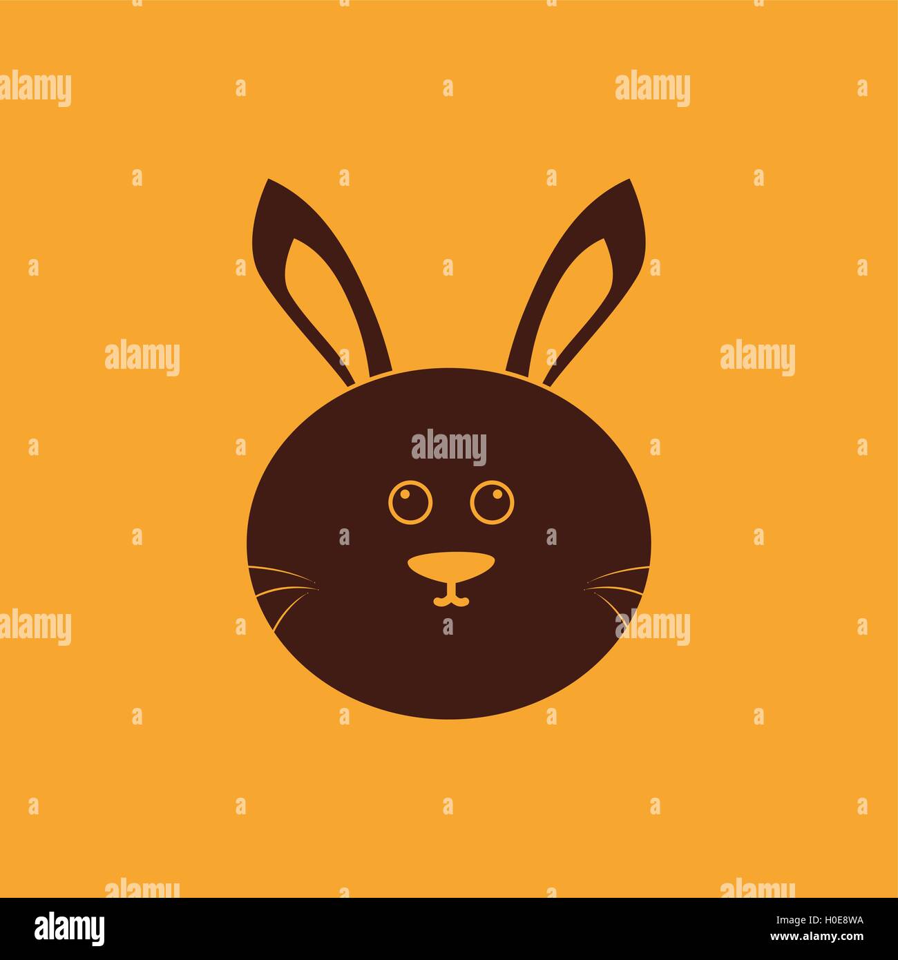 Cute rabbit Face Stock Vector Image & Art - Alamy
