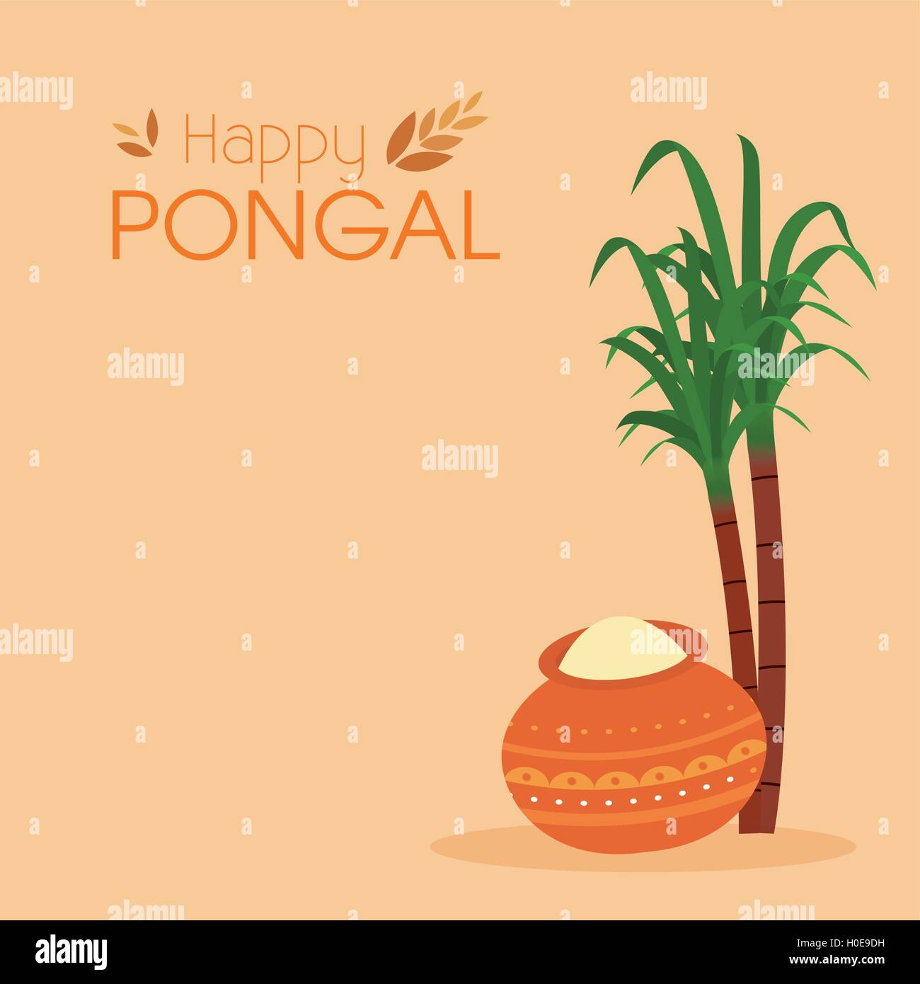 Pongal greeting card Stock Vector Images - Alamy