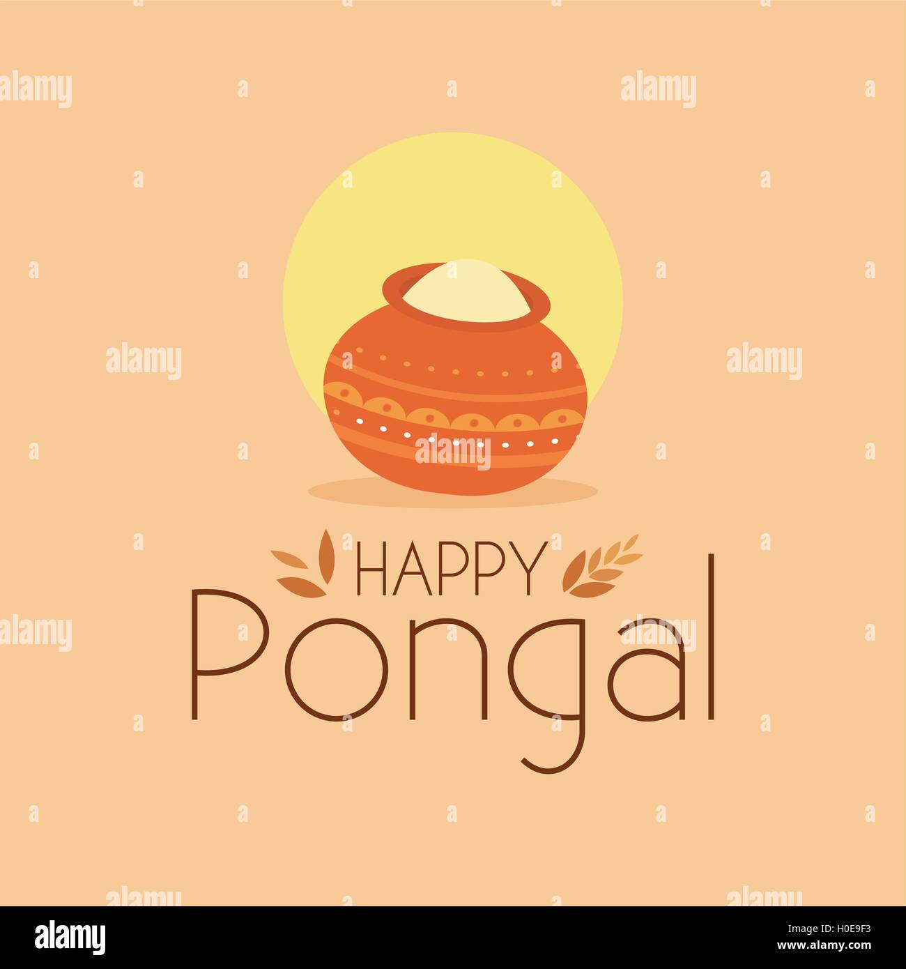 Pongal greeting card Stock Vector Images - Alamy
