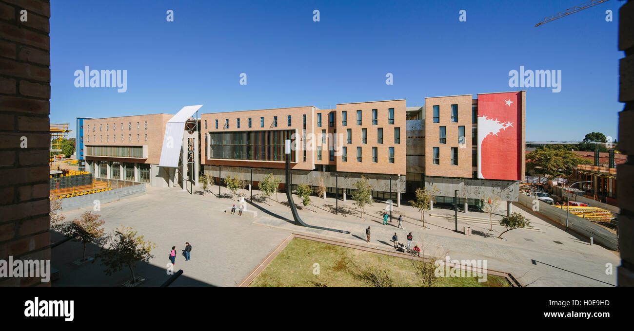 The main facade facing the main campus square. Sol Plaatjie University ...