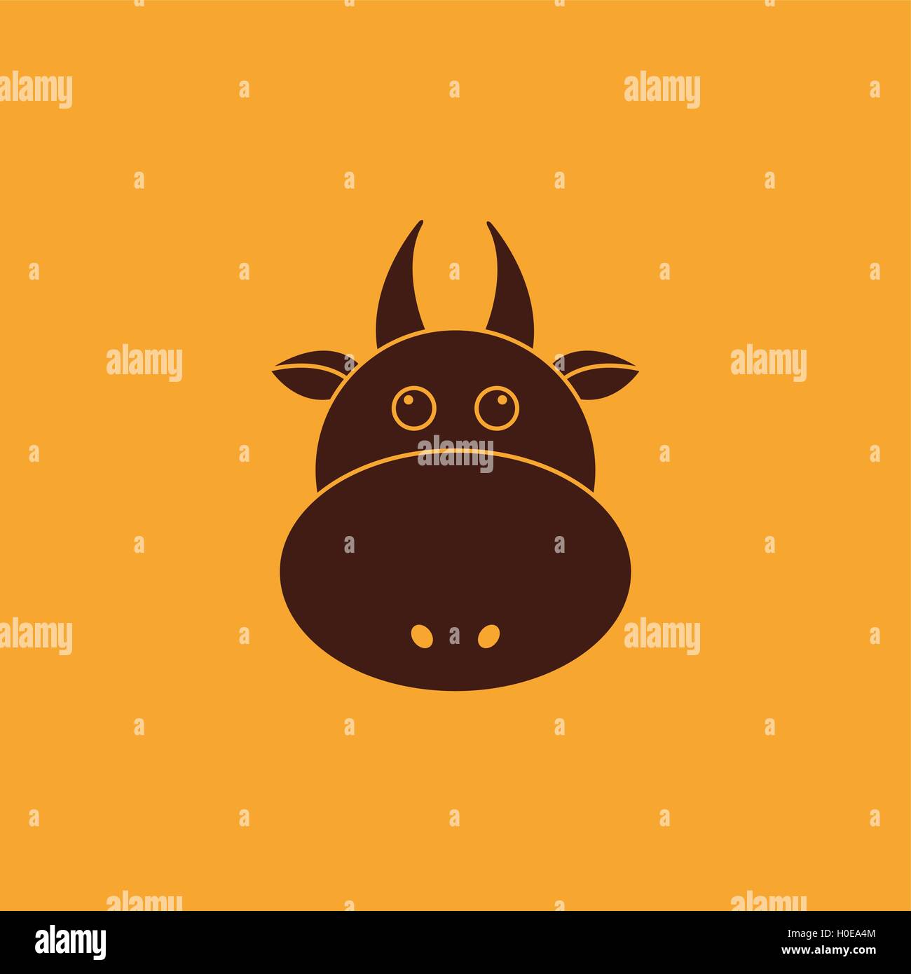 Cute cow Face Stock Vector Image & Art - Alamy