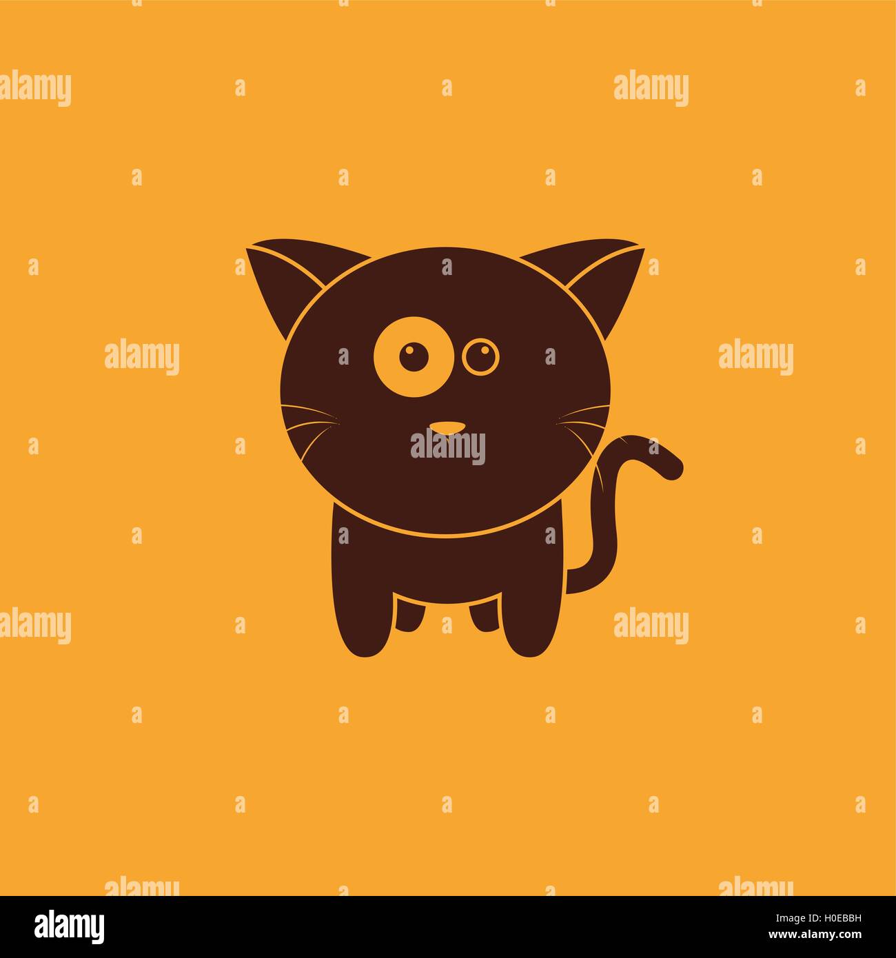 Cute cartoon cat Stock Vector Image & Art - Alamy