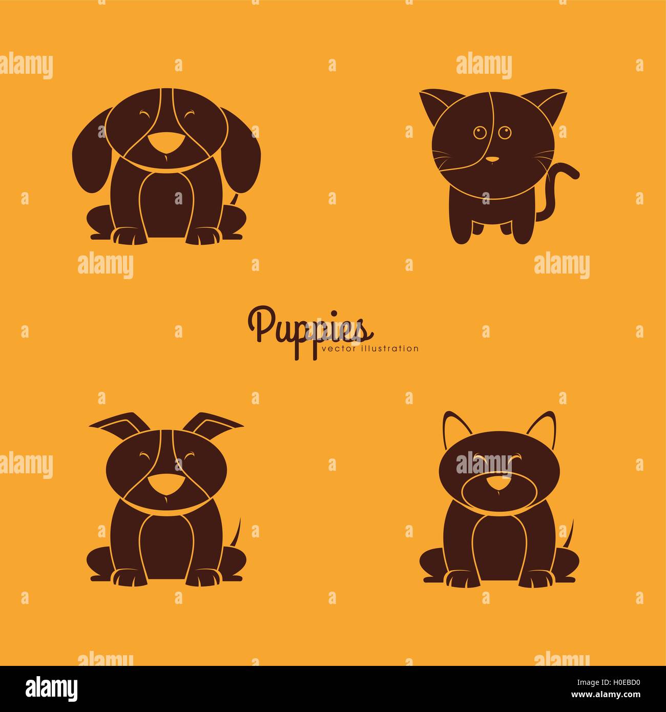 Russell animals Stock Vector Images - Alamy