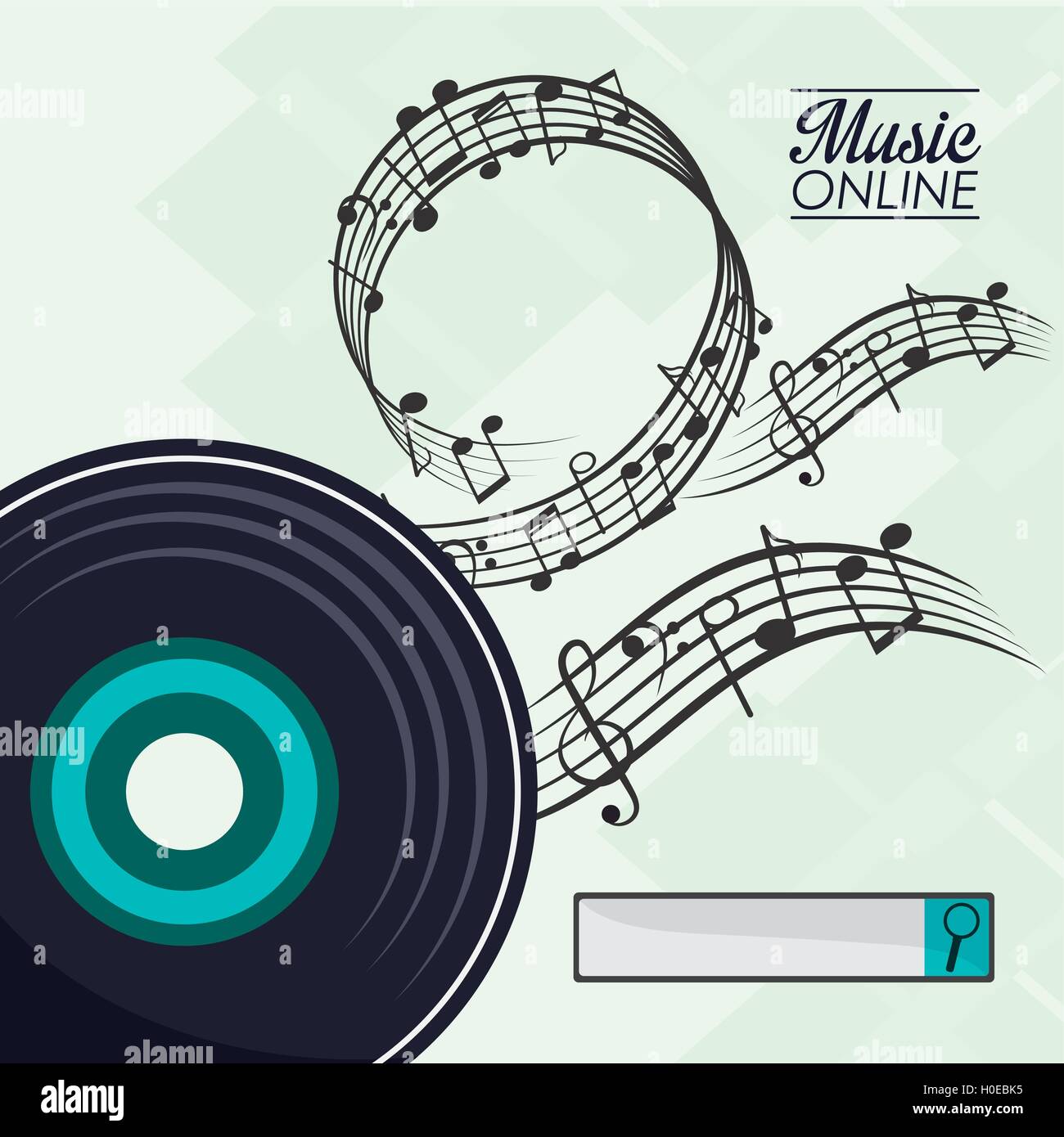 Music online and media design Stock Vector Image & Art - Alamy