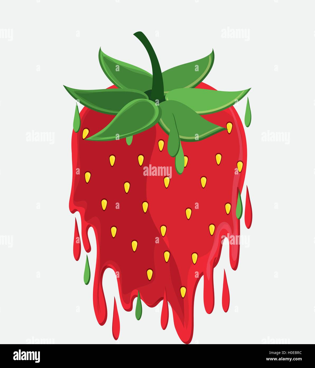 Strawberry fruit and splash design Stock Vector Image & Art - Alamy