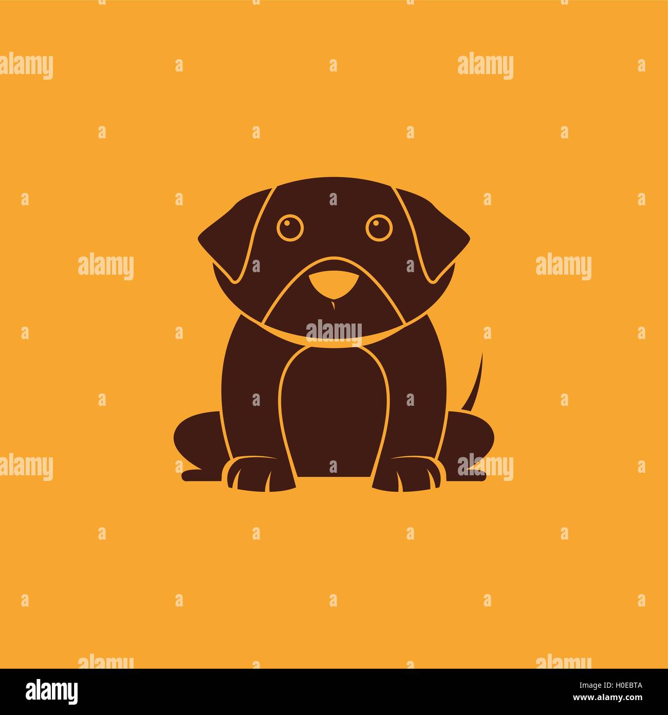 Cute cartoon dog Stock Vector Image & Art - Alamy