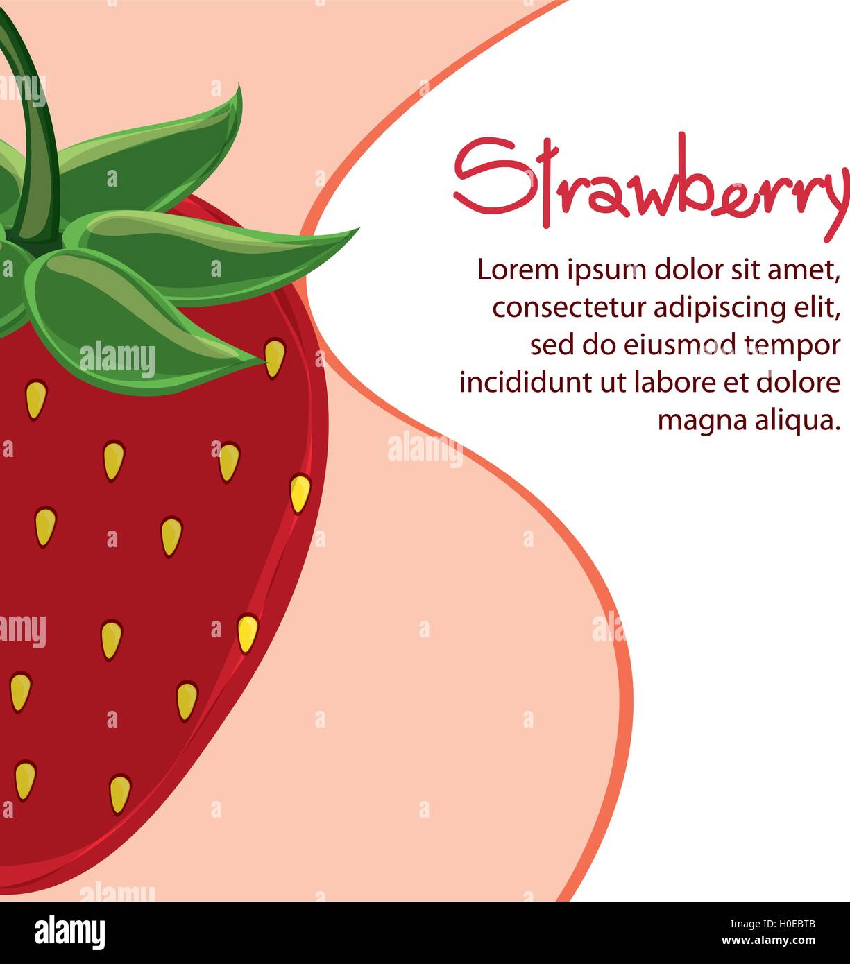 Strawberry fruit and wave design Stock Vector Image & Art - Alamy