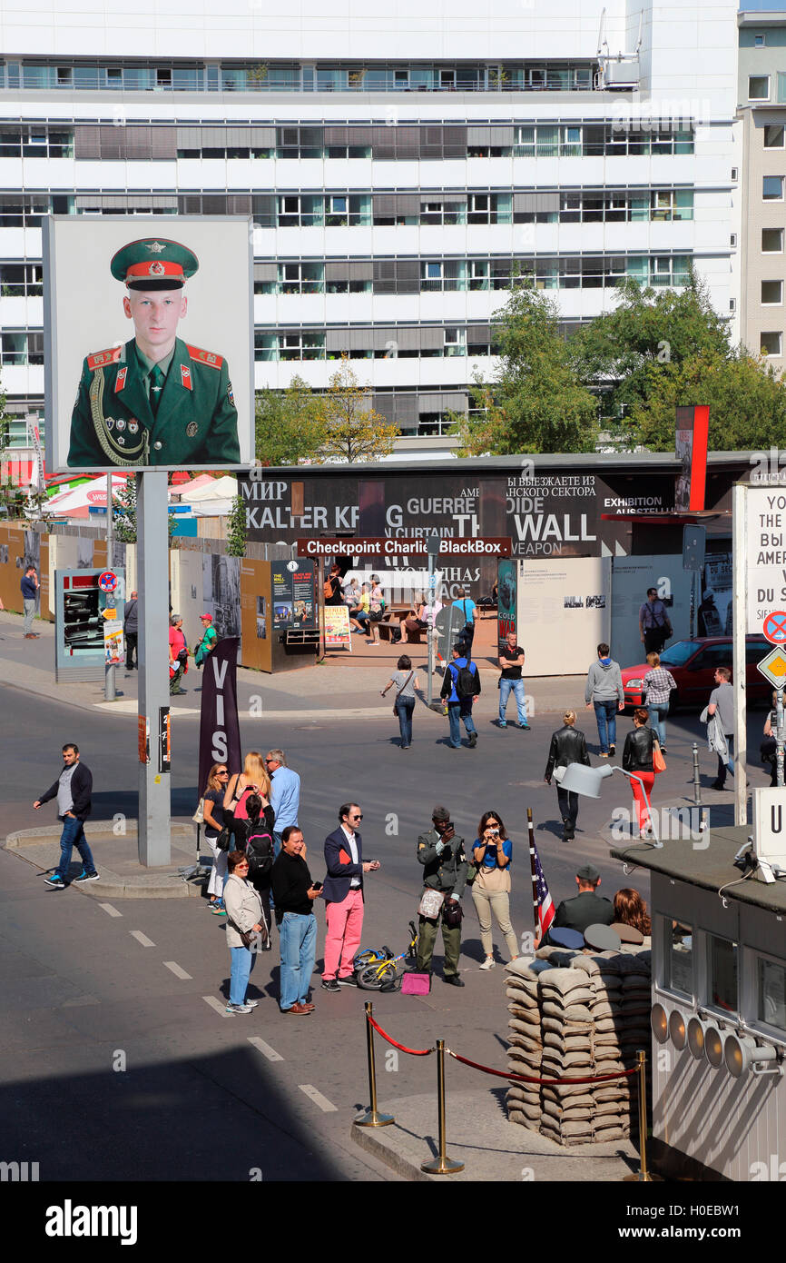 Berlin checkpoint charlie view hi-res stock photography and images - Alamy