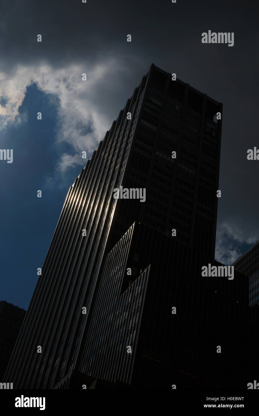 Black Building, New York City, USA Stock Photo - Alamy