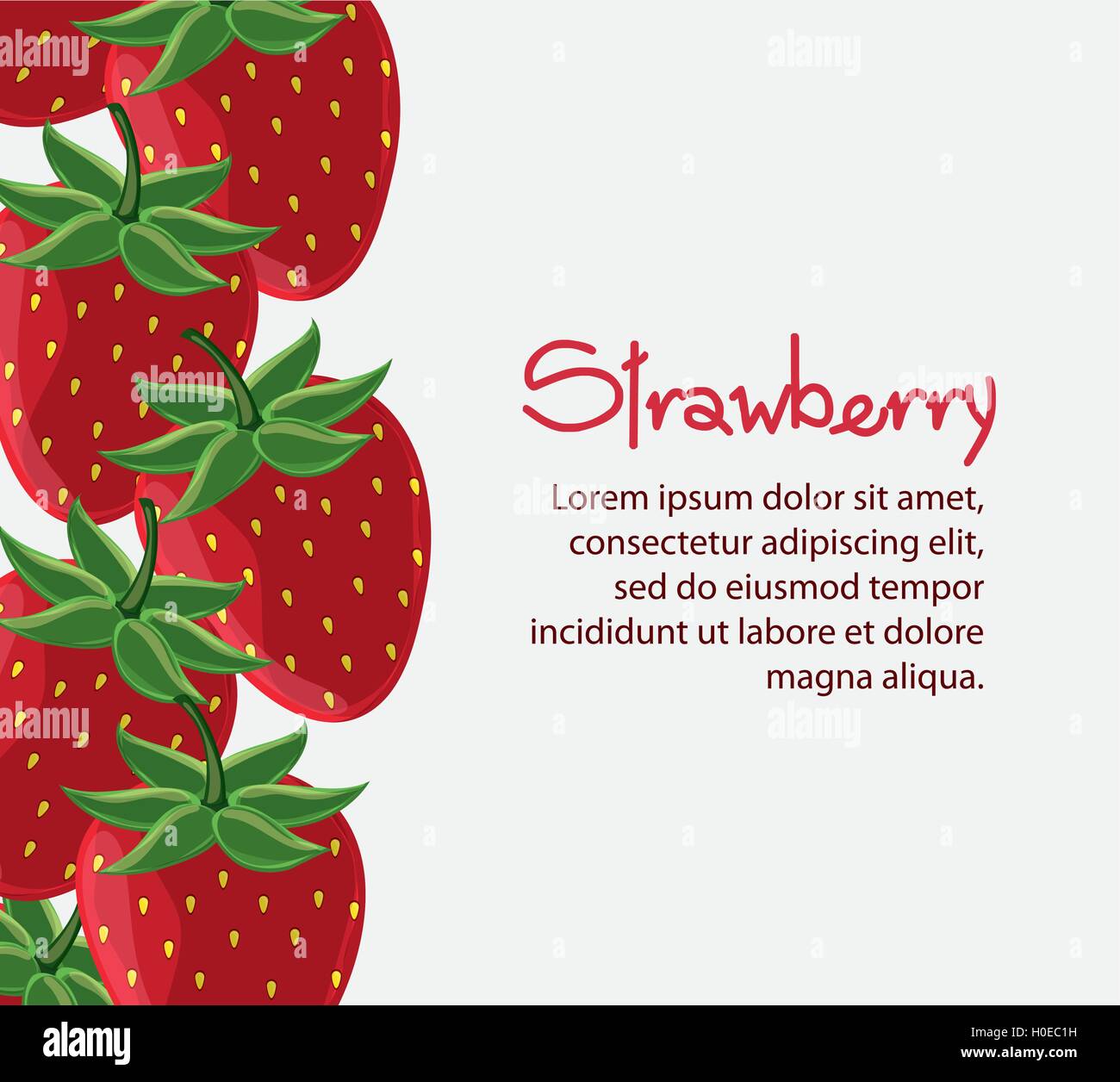 Strawberry fruit design Stock Vector Image & Art - Alamy