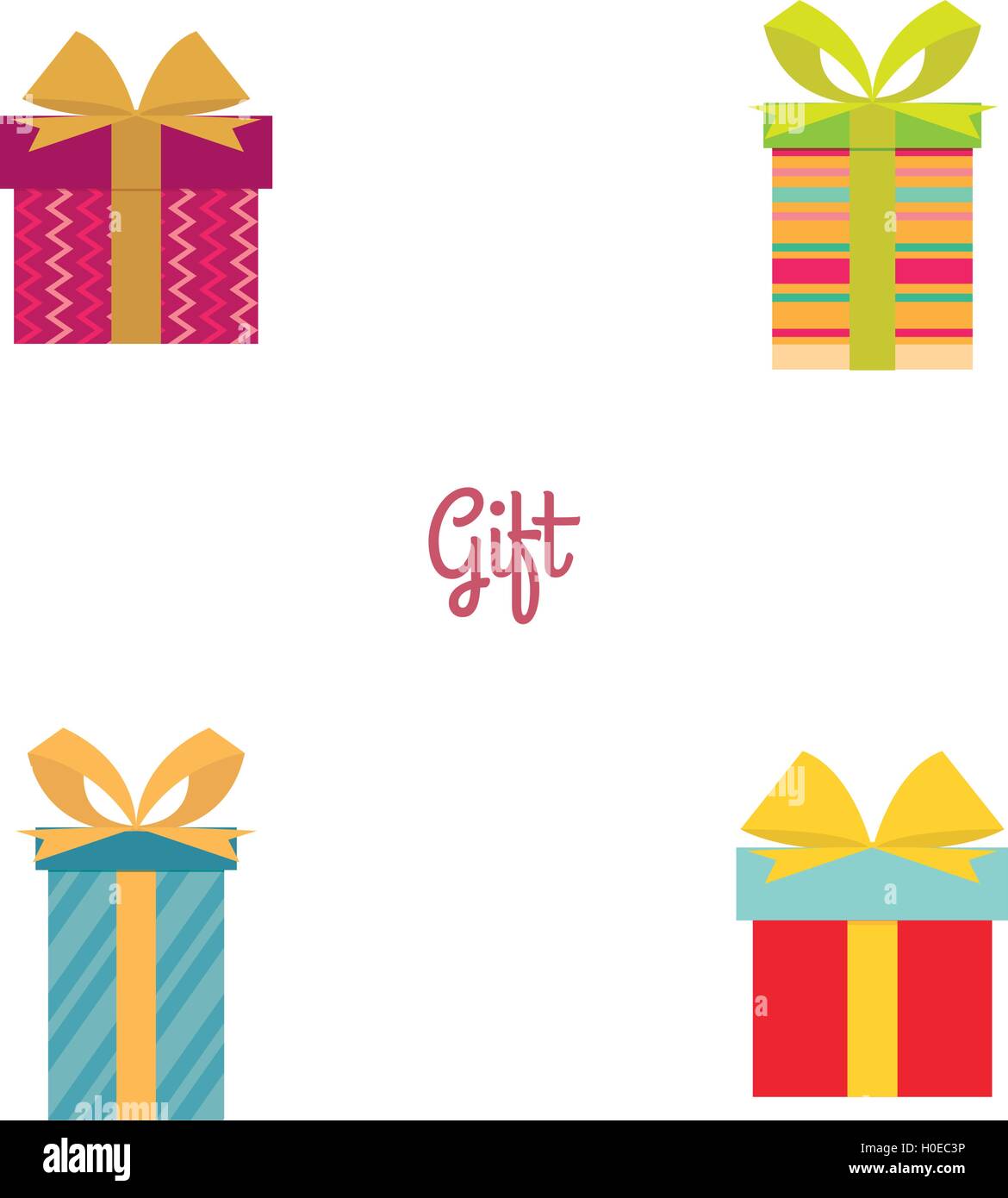 Cute present objects Stock Vector Image & Art - Alamy