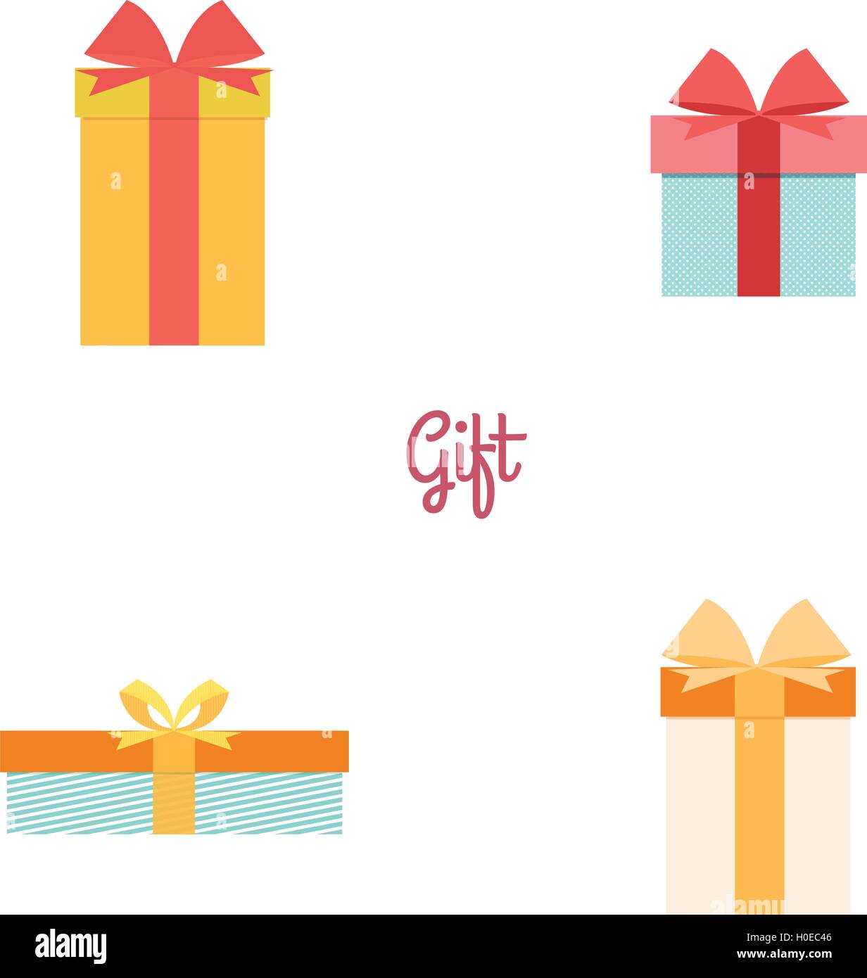 Cute present objects Stock Vector Image & Art - Alamy