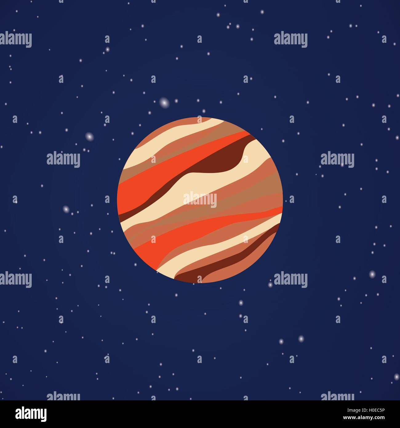 Abstract Cartoon planet Stock Vector Image & Art - Alamy