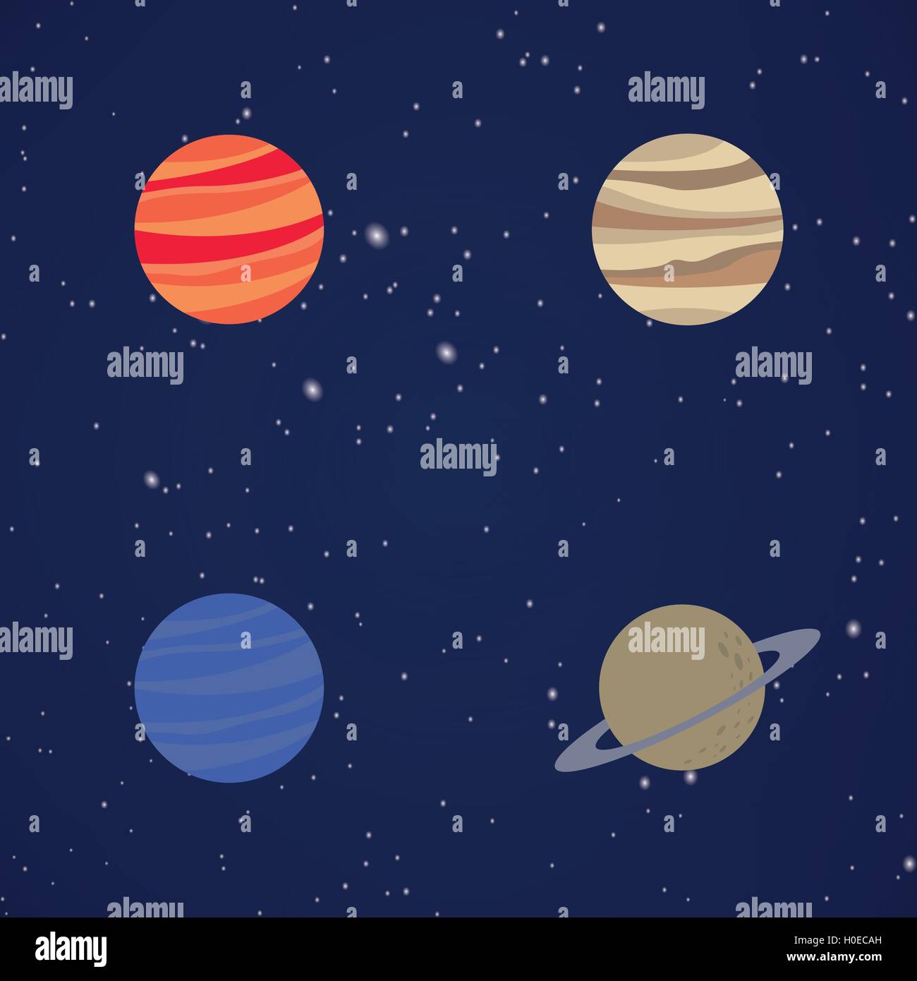 Cartoon planets hi-res stock photography and images - Alamy