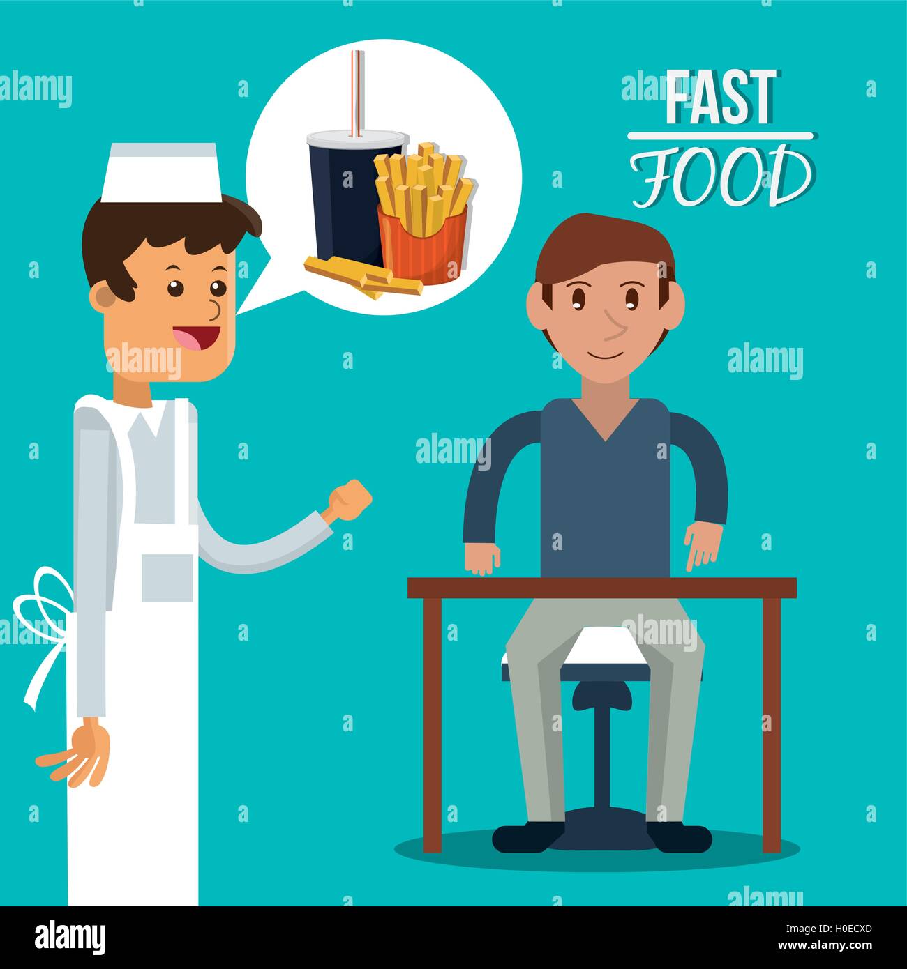 Chef fast food urban american hi-res stock photography and images - Alamy