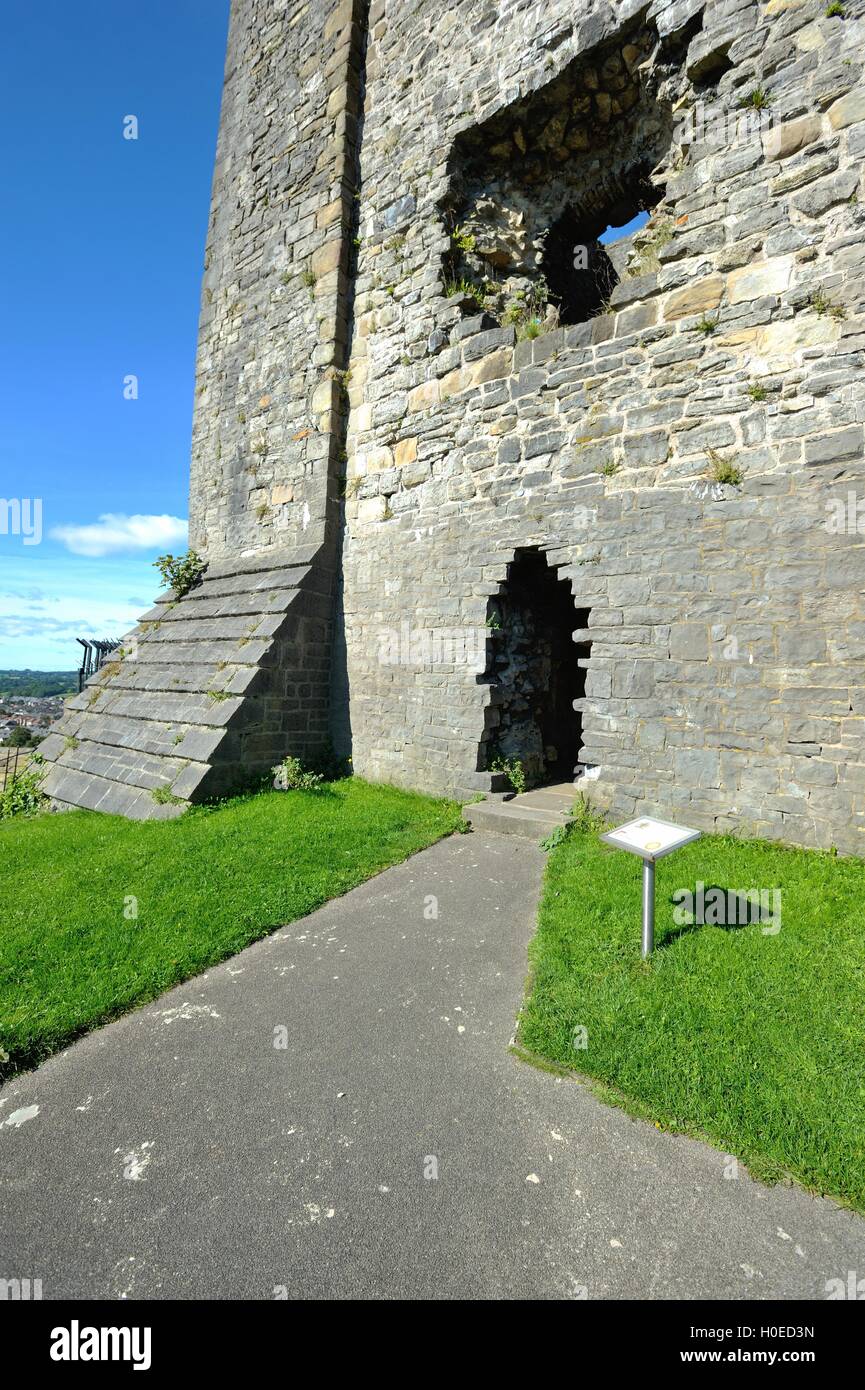 The entrance to the keep , Clitheroe Castle, Lancashire Stock Photo - Alamy