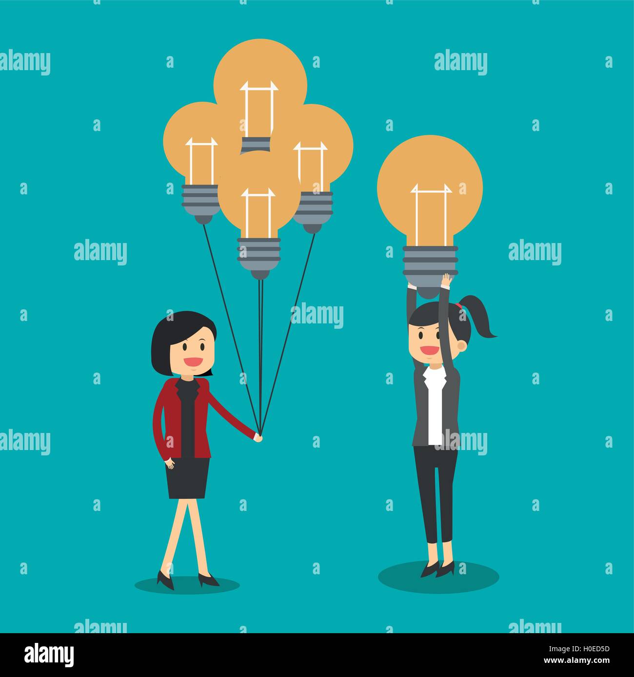Businesspeople cartoon and solution design Stock Vector Image & Art - Alamy