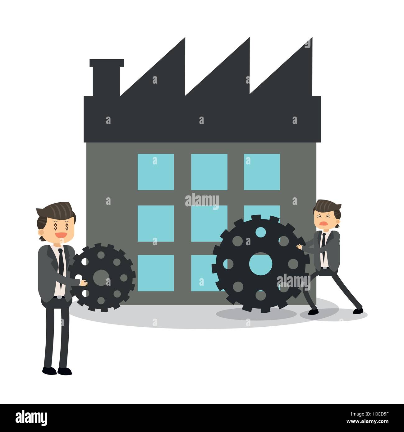Businesspeople cartoon and solution design Stock Vector Image & Art - Alamy