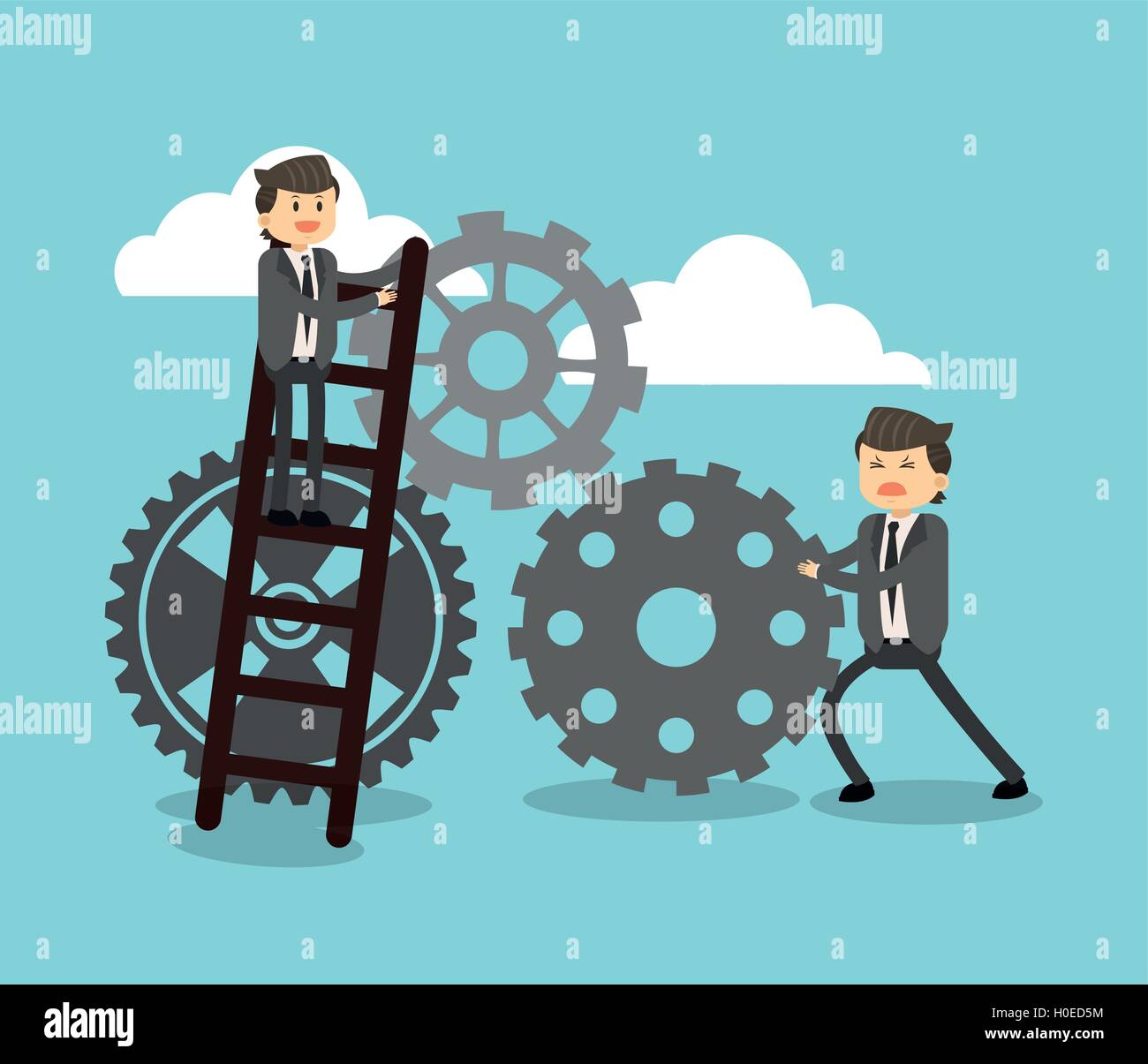 Businesspeople cartoon and solution design Stock Vector Image & Art - Alamy