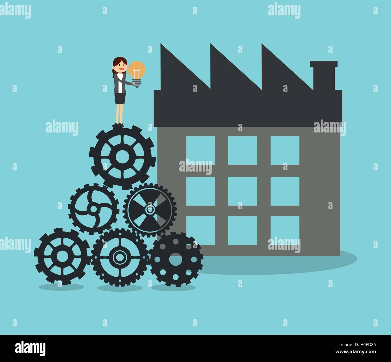 Businesspeople cartoon and solution design Stock Vector Image & Art - Alamy