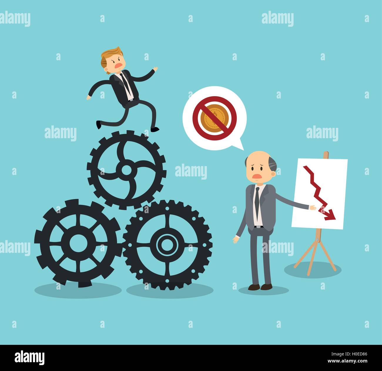 Businesspeople cartoon and solution design Stock Vector Image & Art - Alamy