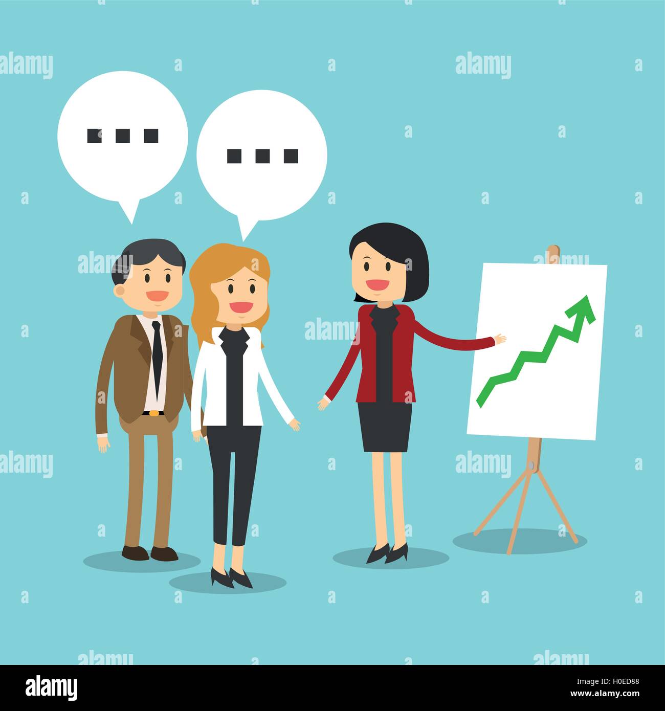 Businesspeople cartoon and solution design Stock Vector Image & Art - Alamy