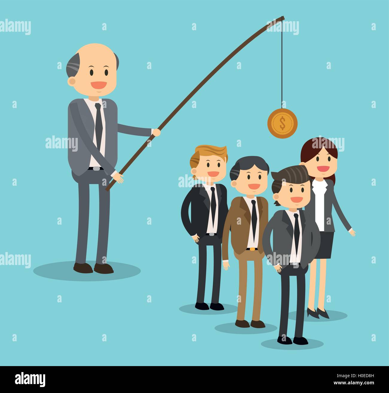 Businesspeople cartoon and solution design Stock Vector Image & Art - Alamy