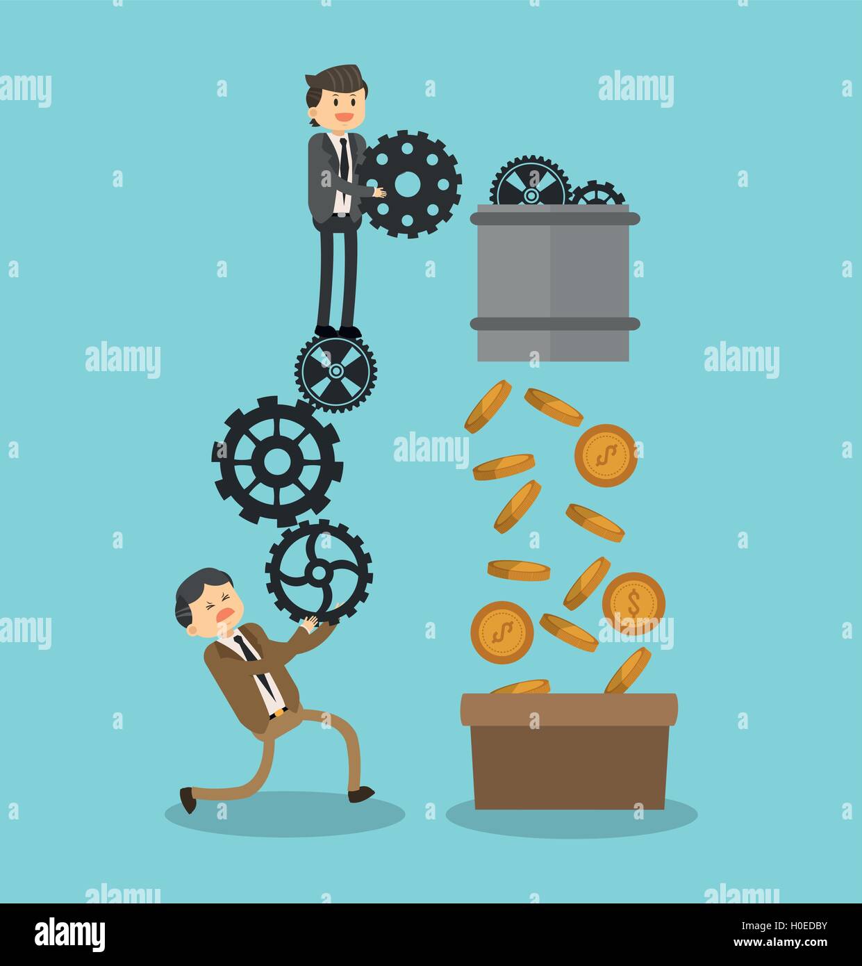 Businesspeople cartoon and solution design Stock Vector Image & Art - Alamy