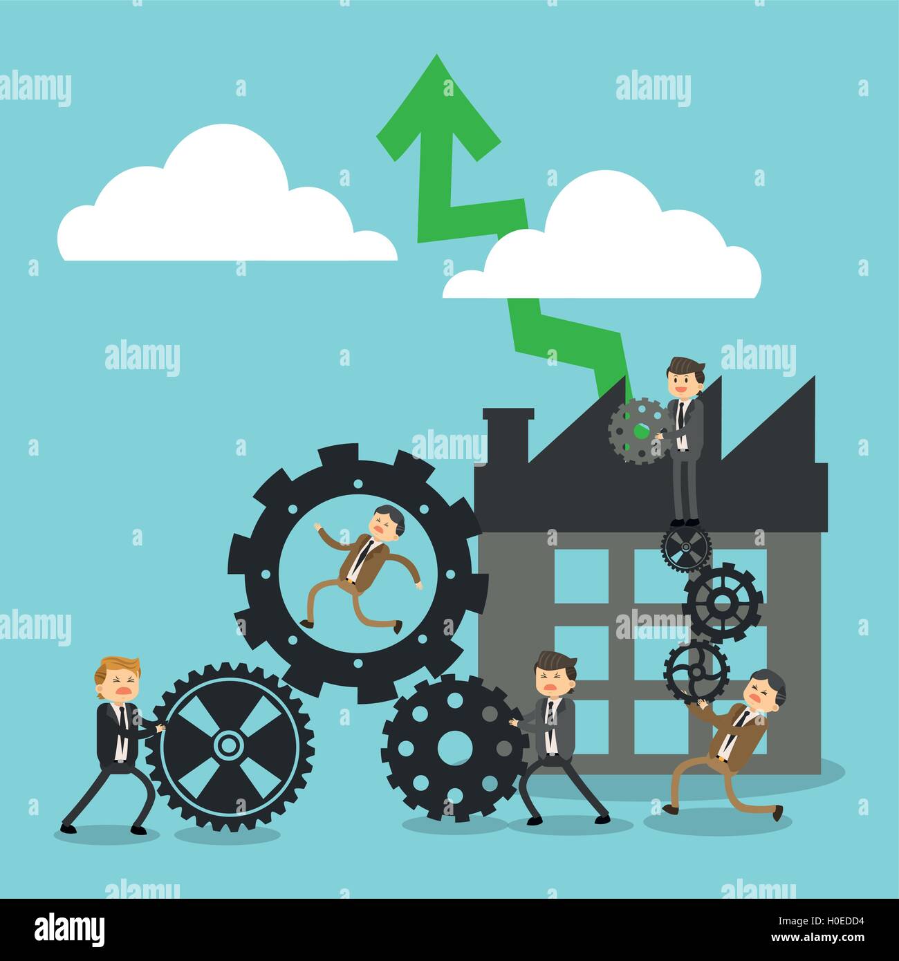 Businesspeople cartoon and solution design Stock Vector Image & Art - Alamy