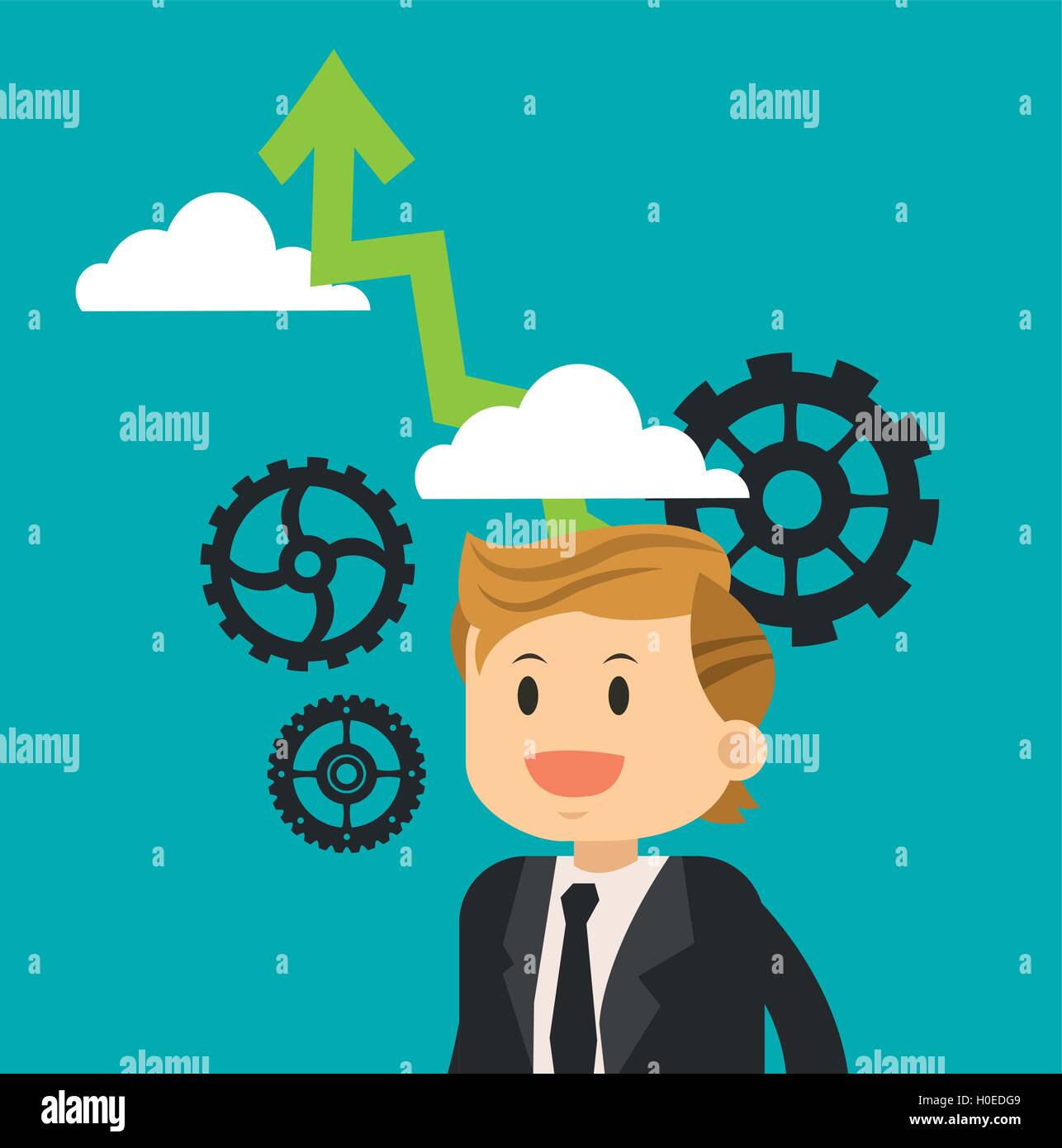 Businesspeople cartoon and solution design Stock Vector Image & Art - Alamy