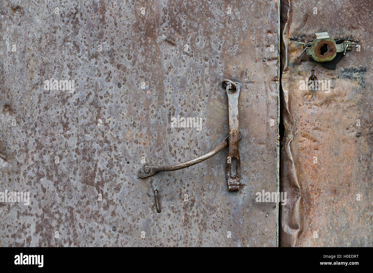 Rusty steel door Stock Photo - Alamy