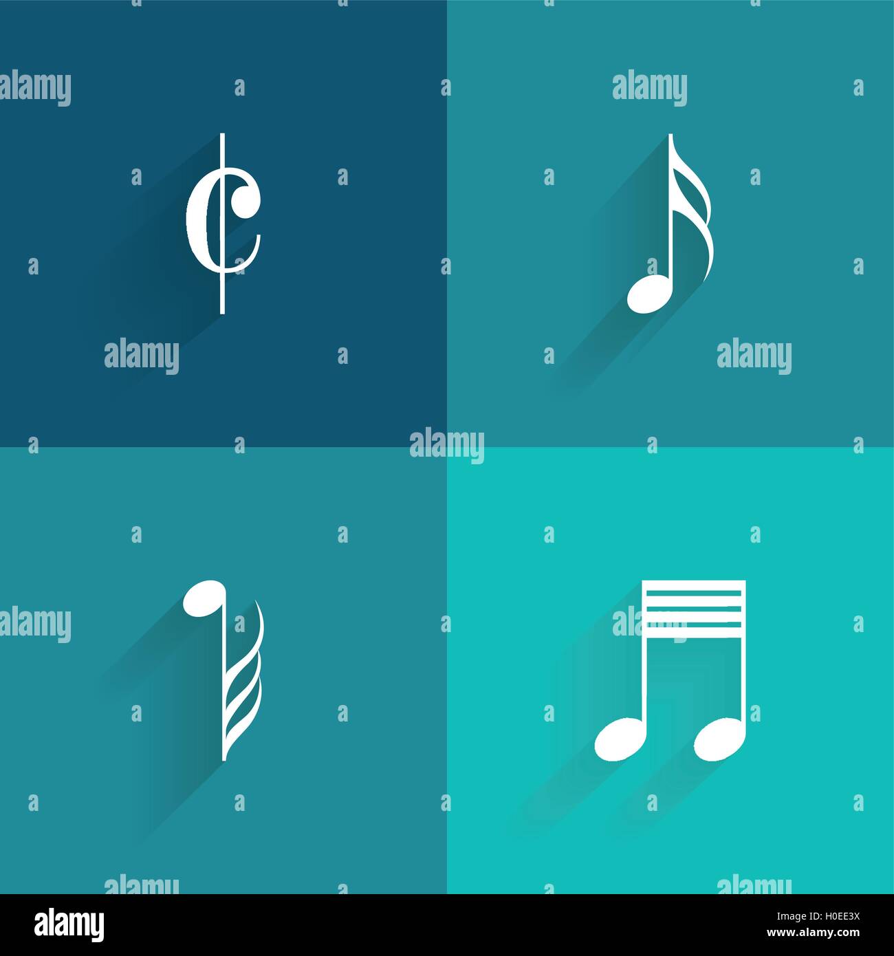 Abstract Music symbol Stock Vector Image & Art - Alamy