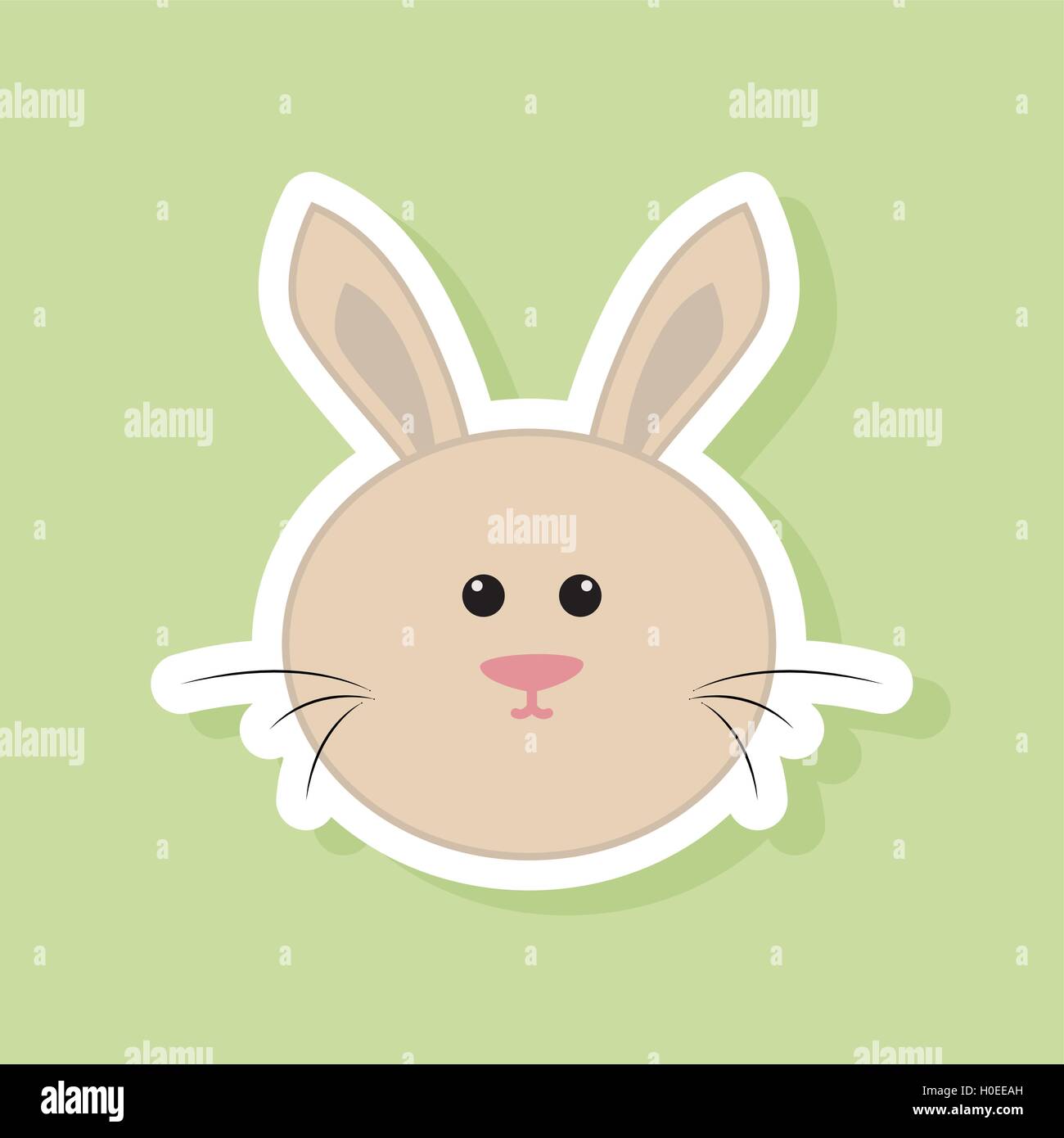 Cute rabbit Face Stock Vector Image & Art - Alamy