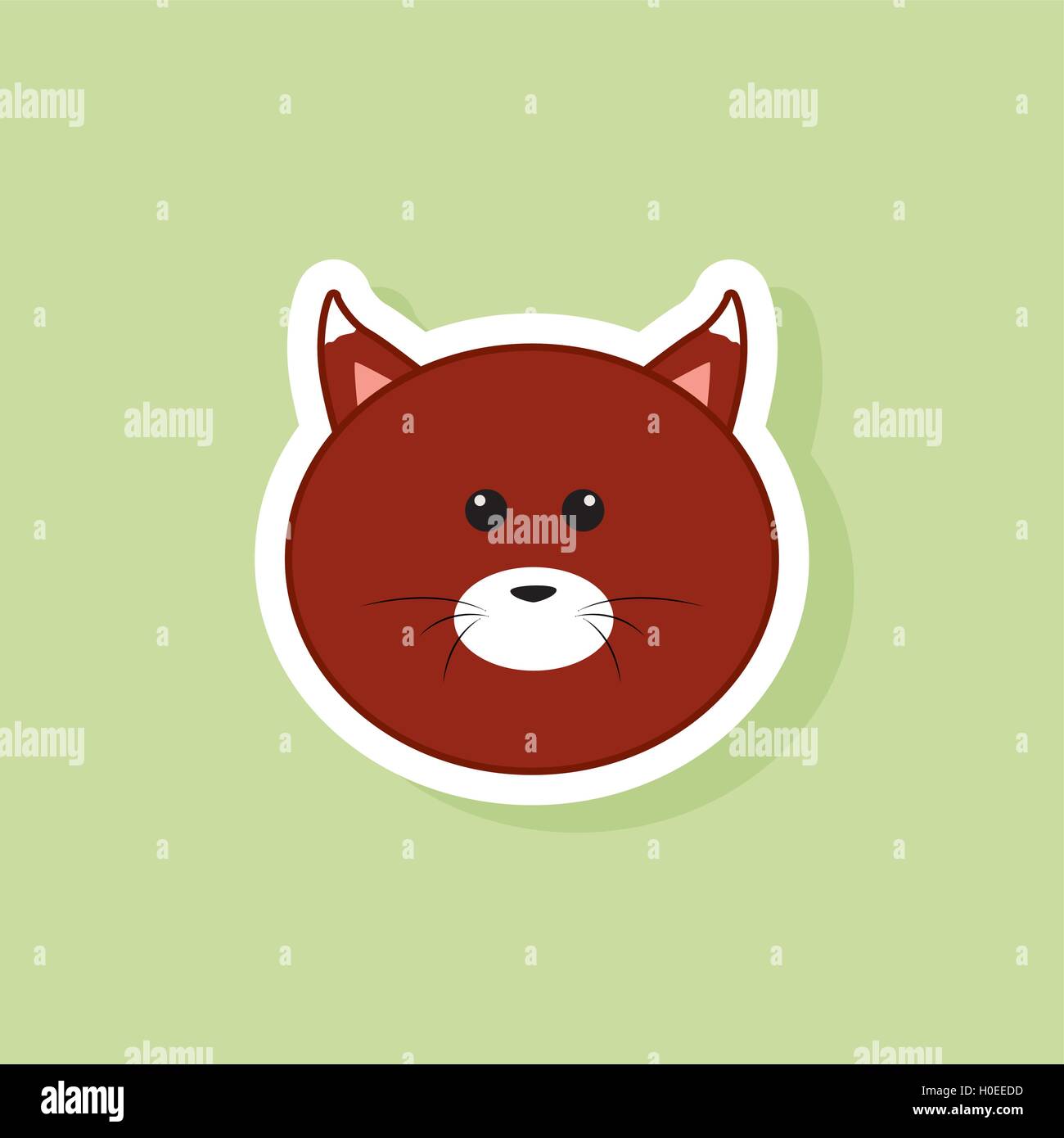 Cute fox Face Stock Vector Image & Art - Alamy