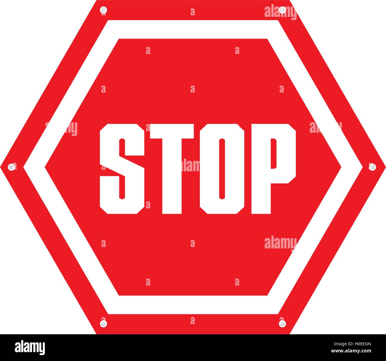 Isolated transit signal on a white background, Vector illustration ...