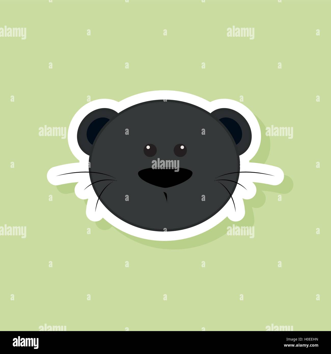 Cute Puma face Stock Vector Image & Art - Alamy