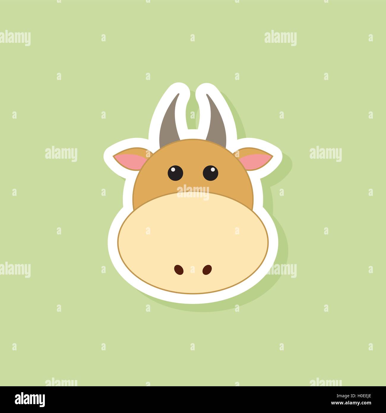 Cute Giraffe Face Stock Vector Image & Art - Alamy