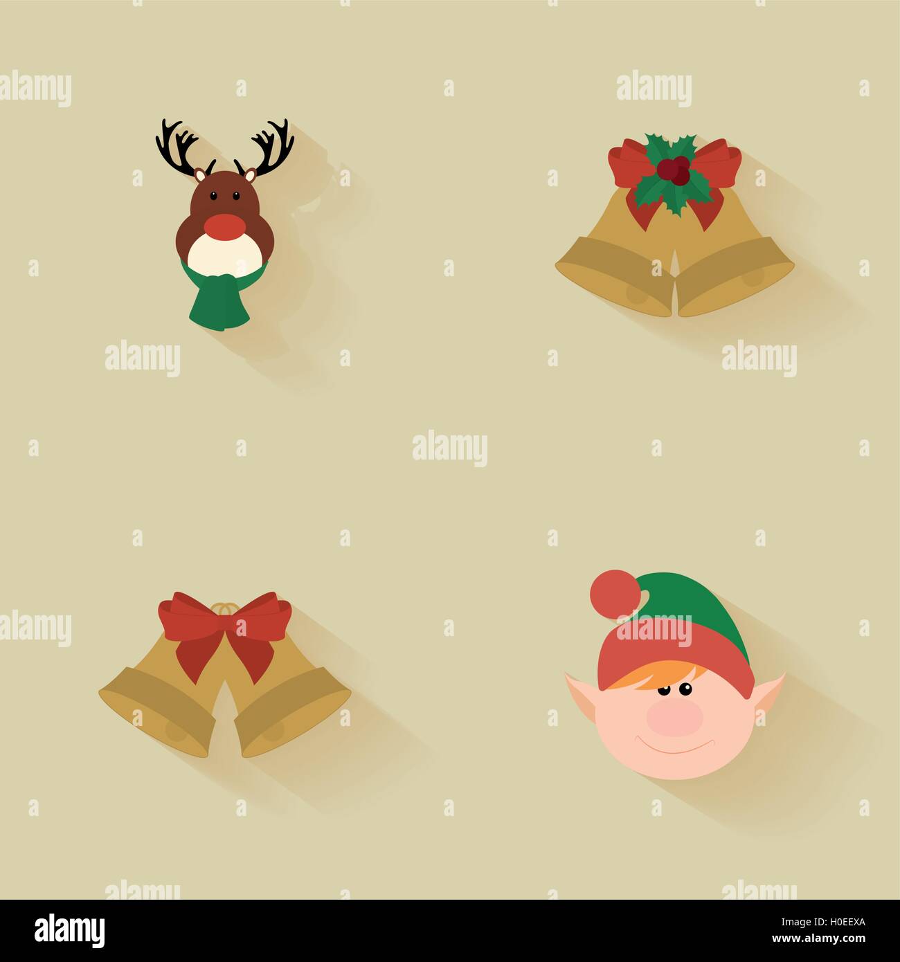 Cartoon Christmas Objects Stock Vector Image & Art - Alamy