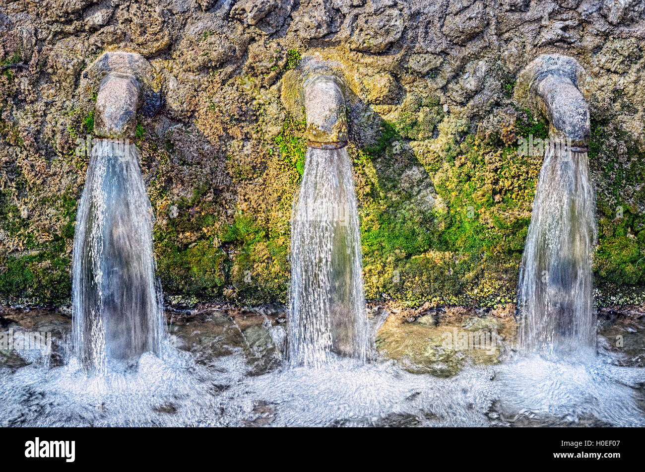 Spring Drinking Water Flows High Resolution Stock Photography and ...