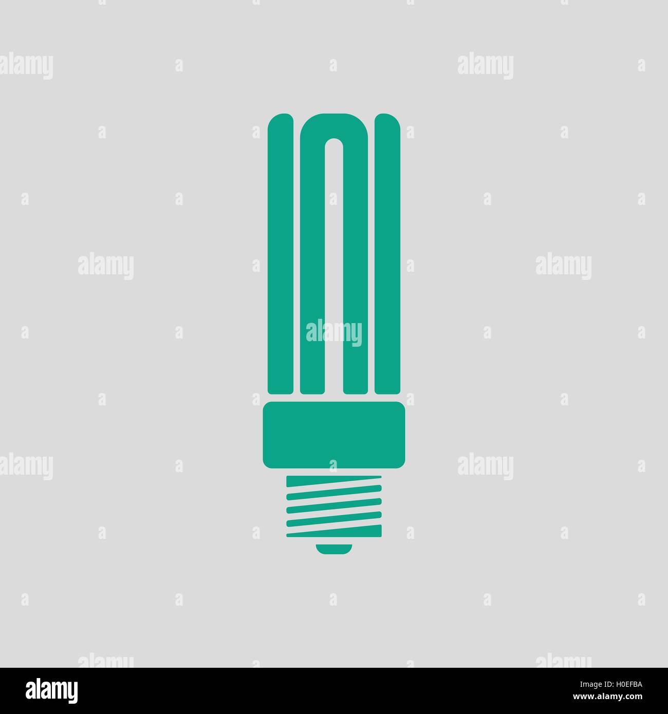 Energy saving light bulb icon. Gray background with green. Vector ...