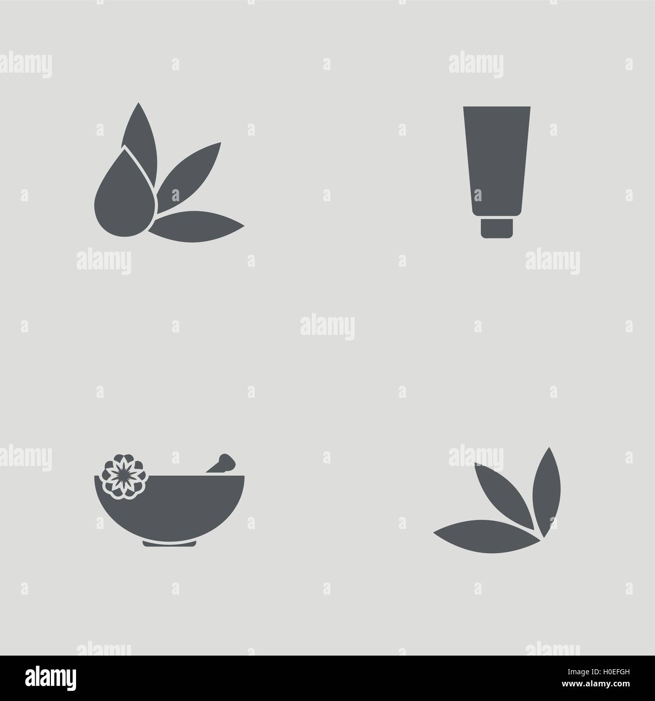 Silhoutte Spa Objects Stock Vector Image & Art - Alamy