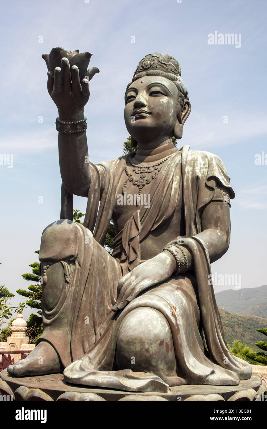 Po Lin Buddha Offering Statue 4 Stock Photo - Alamy